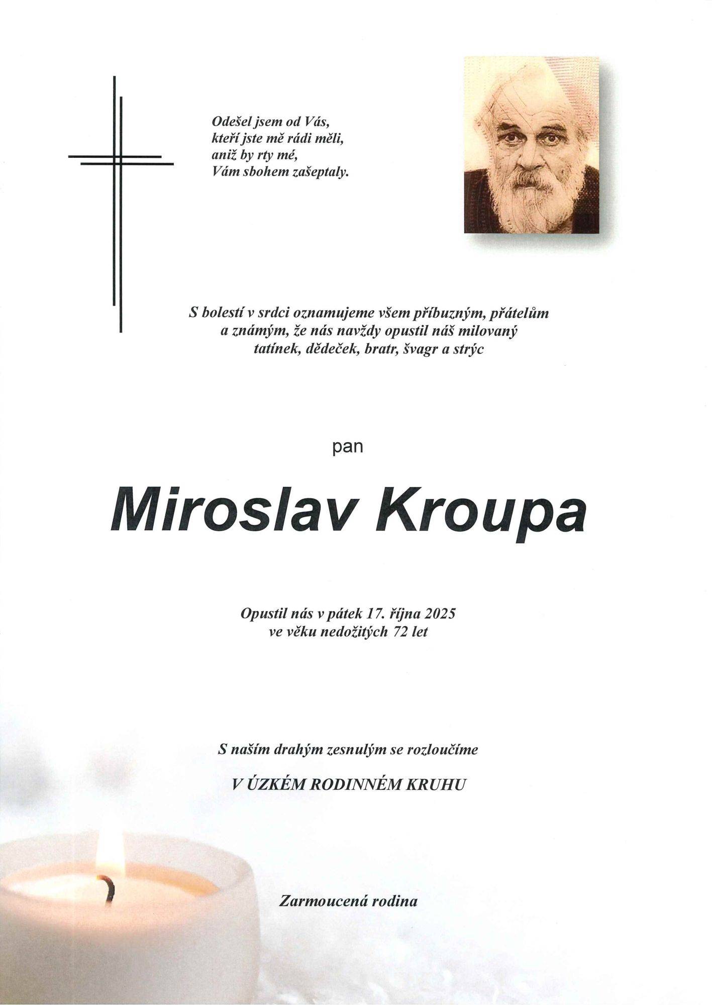 Smuteční oznámení | Pohřební služba Jeseník