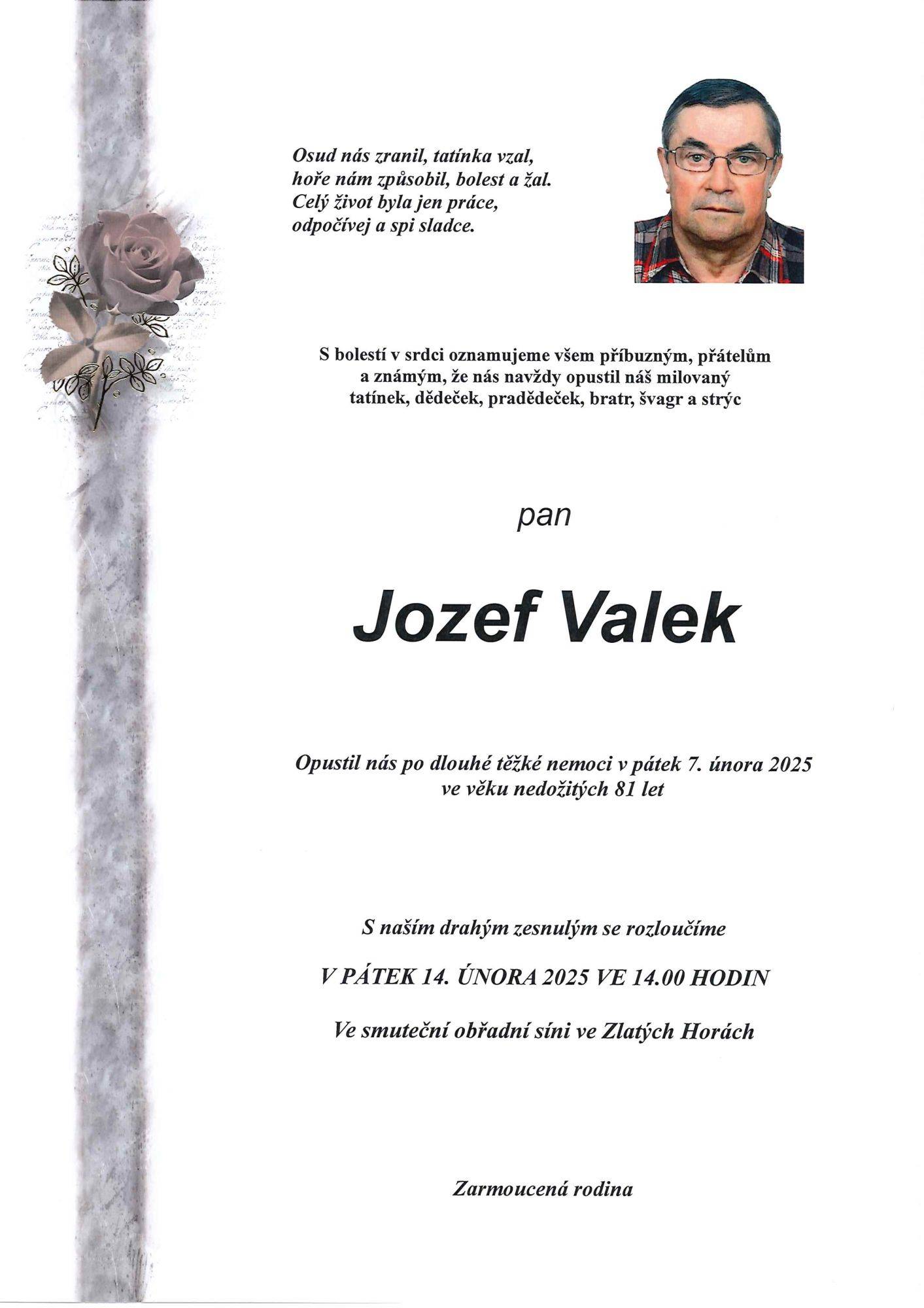 Smuteční oznámení | Pohřební služba Jeseník